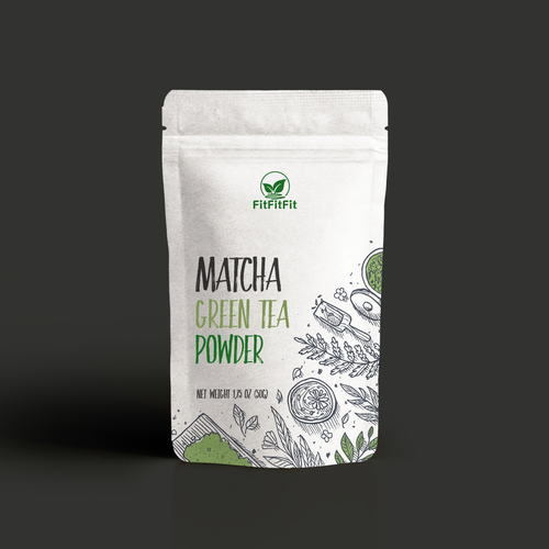 Japanese Matcha Organic Green Tea Powder Product Label | Product label ...