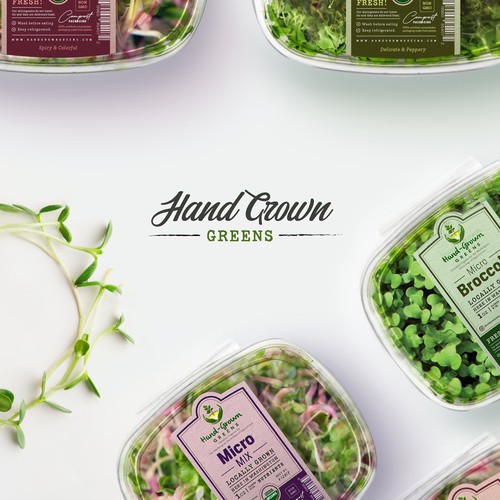 Help us sell our healthy & locally-grown microgreens! | Product label ...