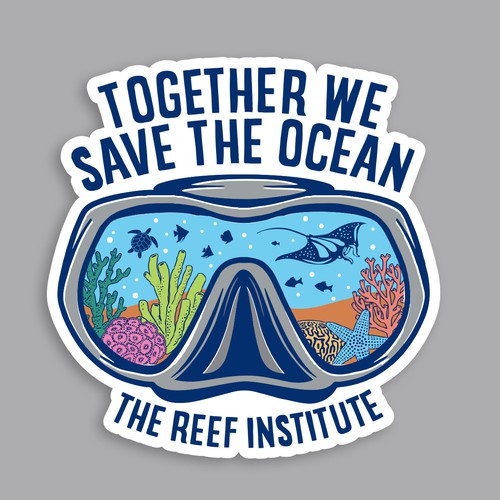 Designs | Sticker Design: Together We Save the Ocean | Sticker contest