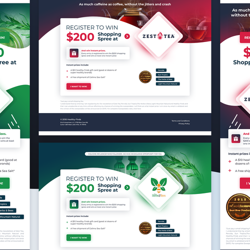 Registration Page for Sweepstakes/Giveaway in Natural Health Space ...