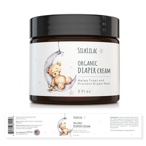 Designs | Organic Baby Diaper Cream Label | Product label contest