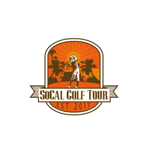 Golf Tour logo with Southern California style | Logo design contest