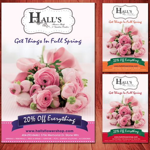 Designs | Create an eyecatching reusable template for a flower shop ...