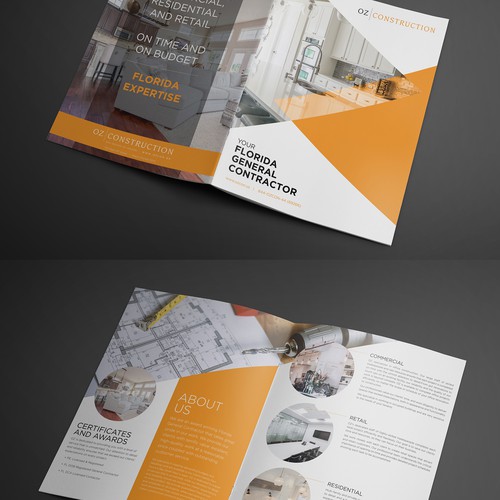 Modern Brochure for a construction / remodeling company | Postcard ...