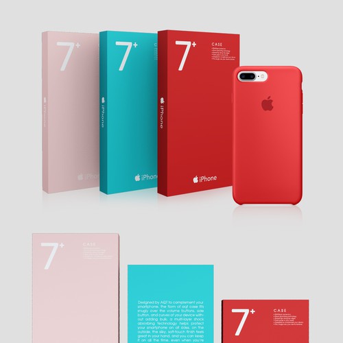 iphone 7 + case box design - Clean and attractive package | Product ...
