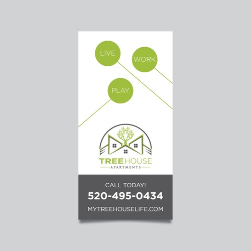 Designs | Treehouse Apartments Banner | Signage contest