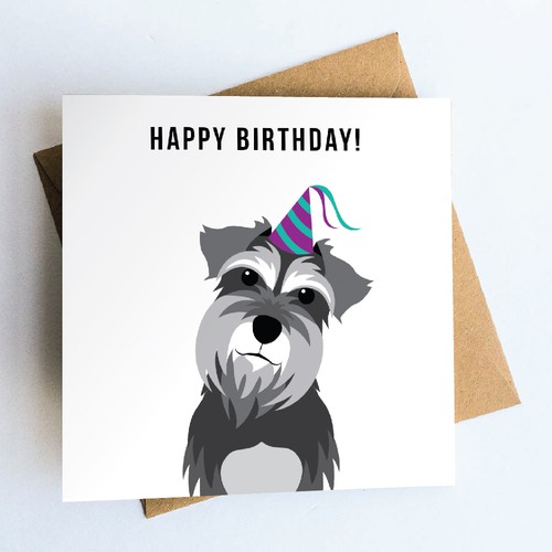 Designs | Help design birthday cards featuring my dog! | Card or ...