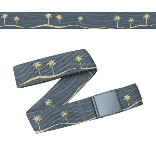 Designs | Palm/wave/beach design, Fabric Belt; Mens Outdoor/surf Brand ...