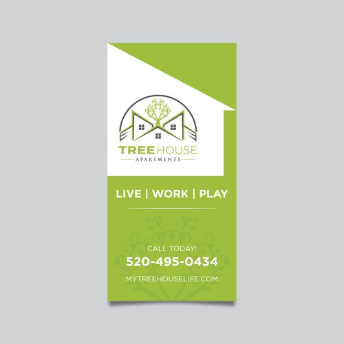 Designs | Treehouse Apartments Banner | Signage contest