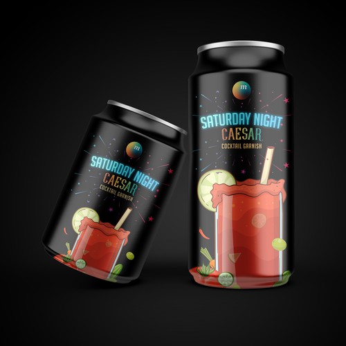 Designs | Spicy Veggie Cocktail Garnish: Food Label for an Award ...