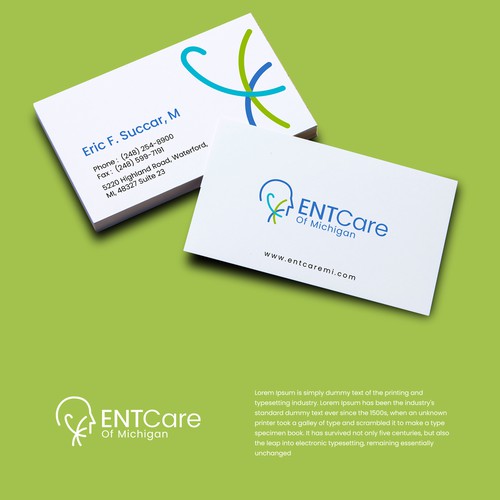 Designs | ENT Care of Michigan | Logo & business card contest