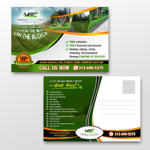 Lawn and Landscape Advertisement | Postcard, flyer or print contest