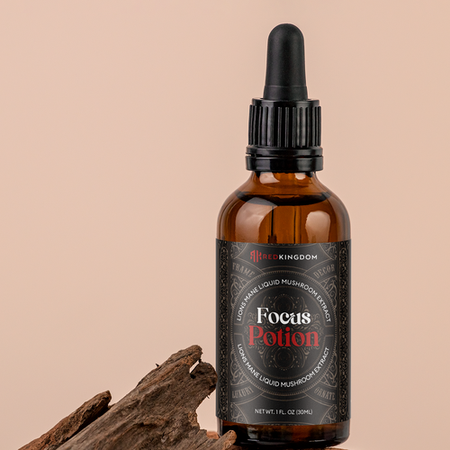 Designs | Typography Black and Red Tincture Bottle Design | Product ...