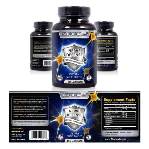 Designs | NERVE DEFENSE Label Design | Product label contest