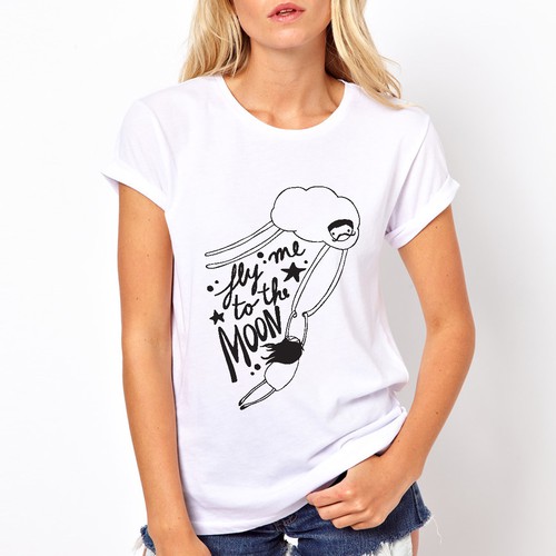 Moon T-shirt Designs - 57+ Moon T-shirt Ideas in 2024 | 99designs