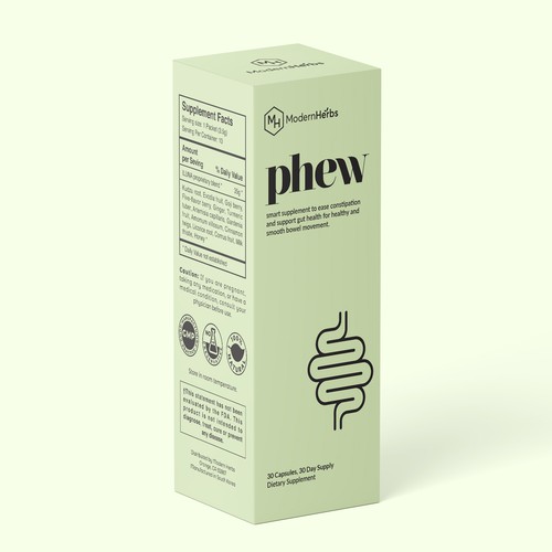 Designs | Modern herbal wellness brand. Supplement for constipation ...