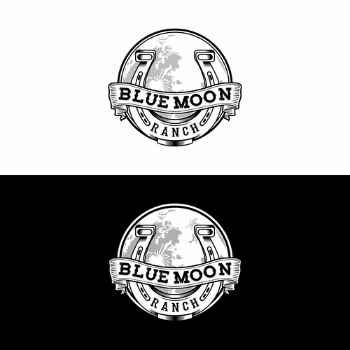 Designs | Blue Moon Ranch - Luxury AirBNB / Ranch | Logo design contest