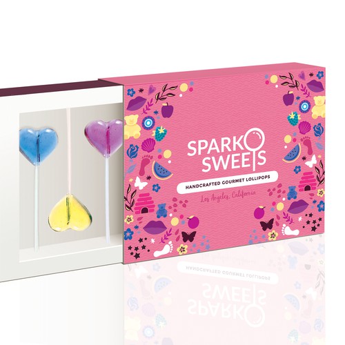 Luxury and Minimalistic Lollipop Gift Box Package Design | Product ...