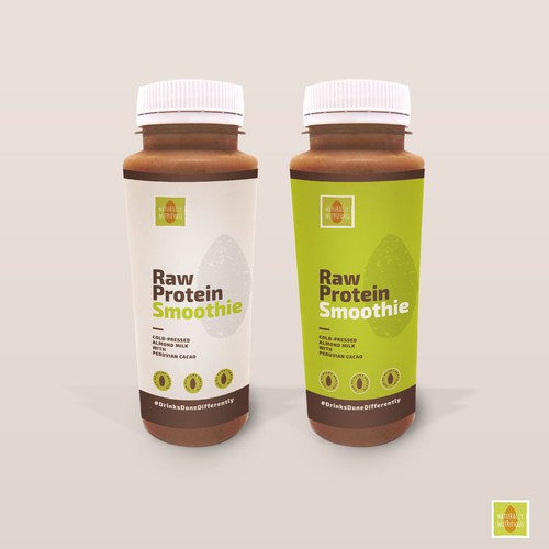 Raw Protein Smoothie label for brand looking to create change & disrupt ...