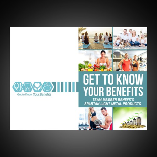 Design of front and back cover for employee benefits booklet | Book ...