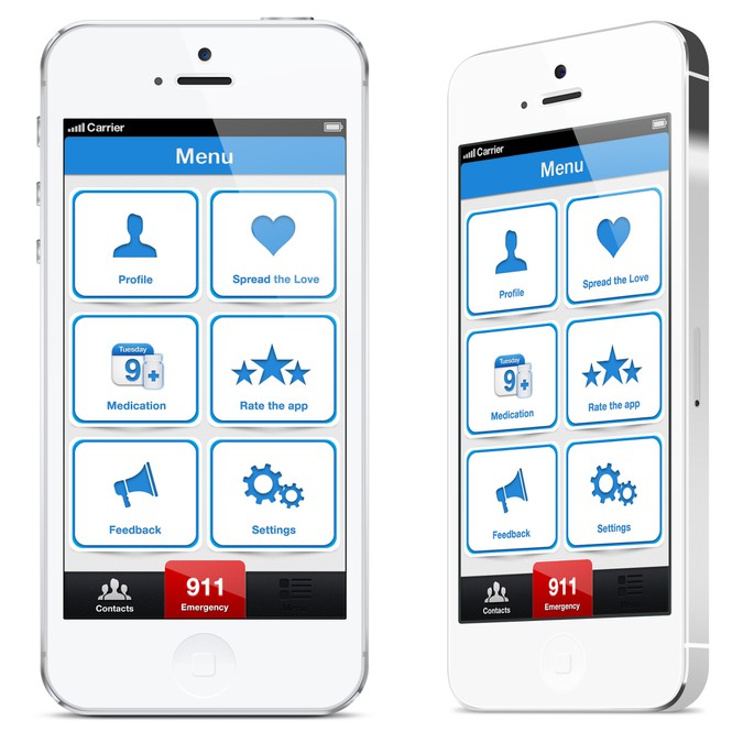 Medical Emergency Response App Requires New Menu Screen | App design ...