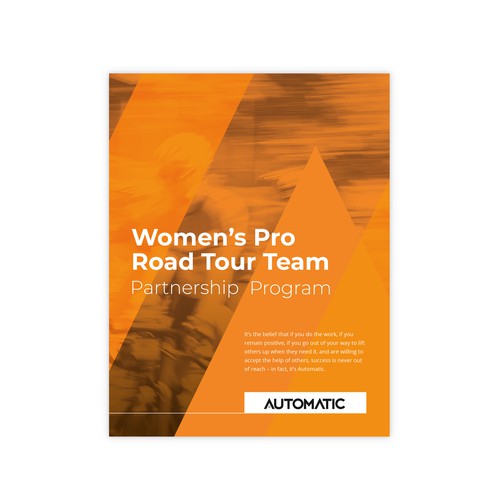 Designs | Sponsorship Package for Women's Pro Road Tour Cycling Team ...