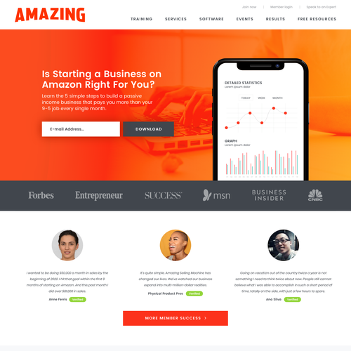 Designs | Amazing.com Homepage Redesign | Web page design contest