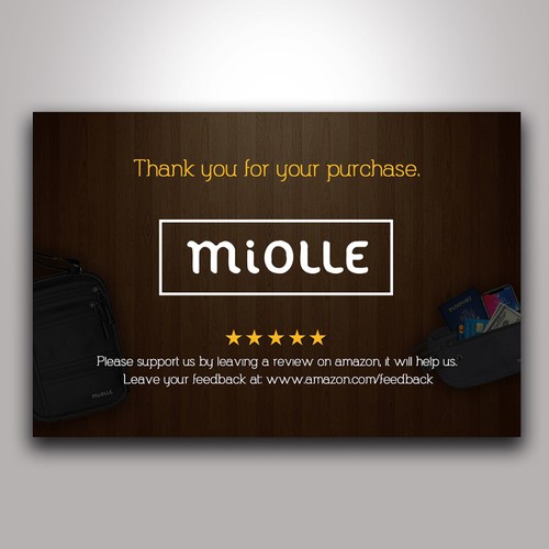 "Thank you and review" card comes with a product from Amazon | Postcard ...