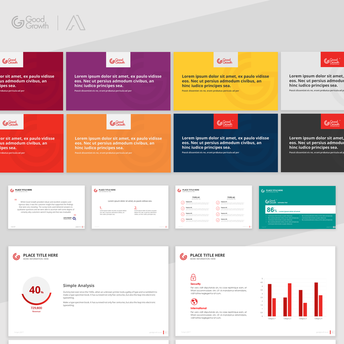Design a colourful and engaging presentation template for a global ...