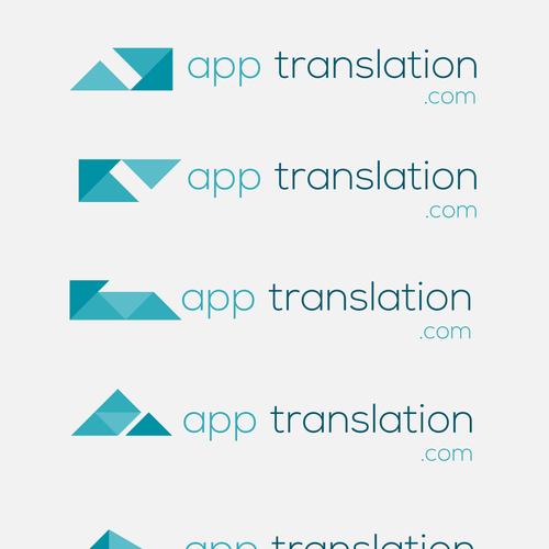 Flat, geometric logo for app translation website | Icon or button contest