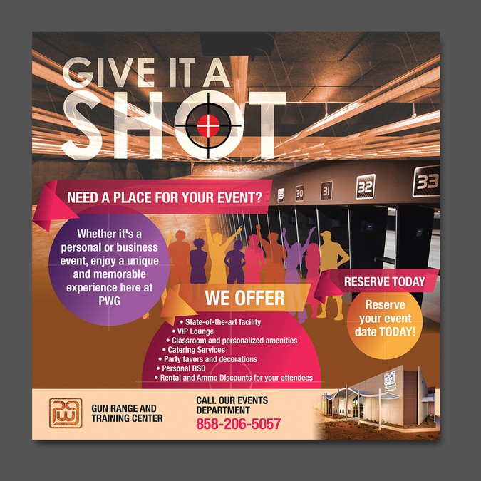 Gun range destination EVENTS | Poster contest