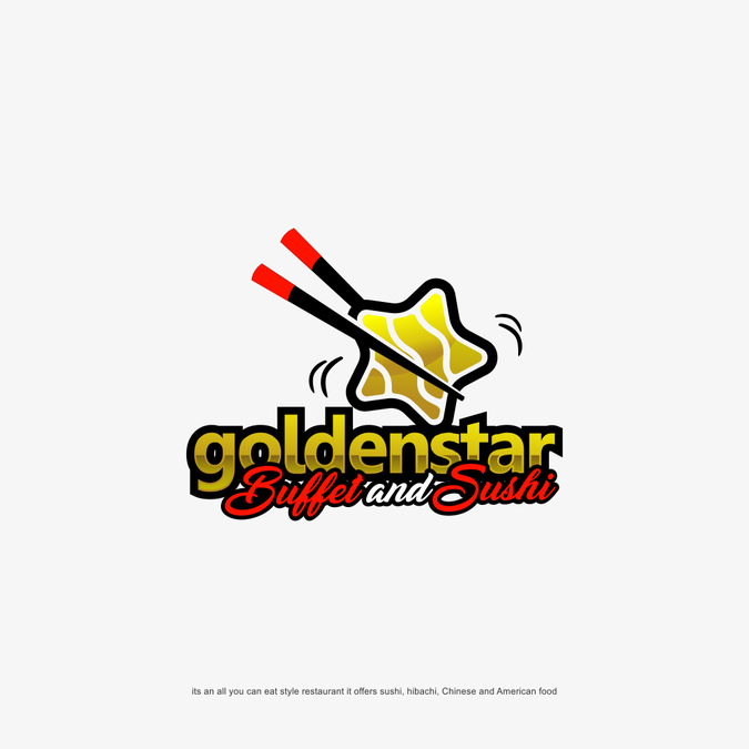 Logo needed for Golden Star Buffet and Sushi | Logo design contest
