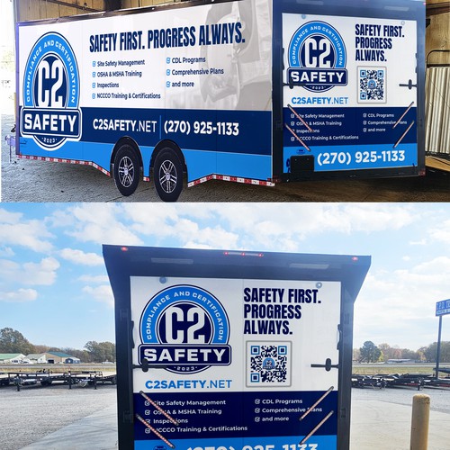 Designs | FULL Trailer Wrap - Construction Safety Company | Car, truck ...
