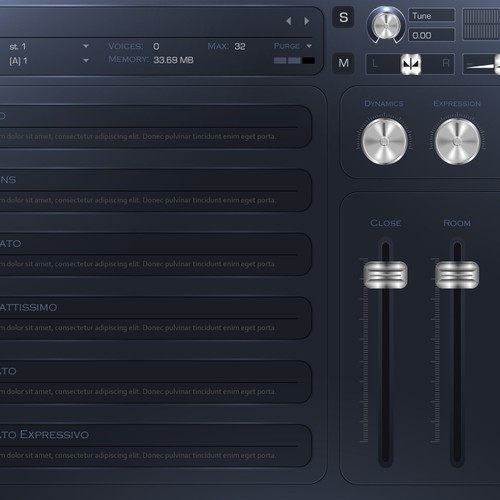 User Interface (UI) for Music Software Instrument | Other web or app ...