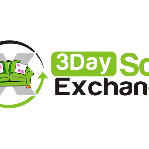 Designs | New Logo for 3Day Sofa Exchange | Logo design contest