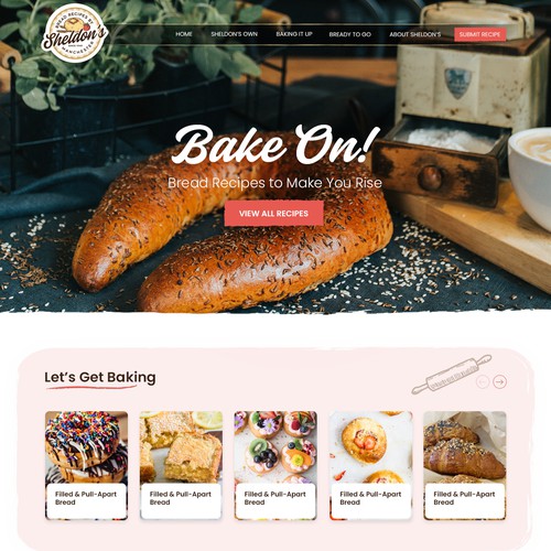 Designs | Recipe Website - Create a Modern & Rustic Homepage Design ...