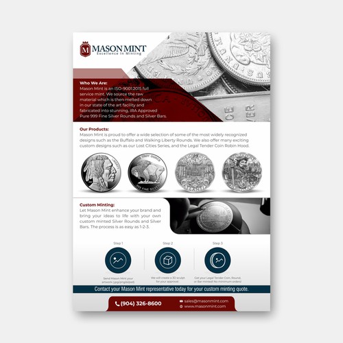 Designs | Create An Exciting Flyer To Showcase Our Custom Silver Coin ...