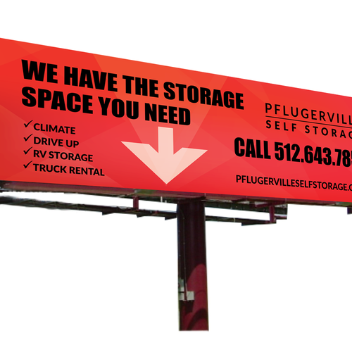 Self Storage Billboard - Central Texas | Signage contest