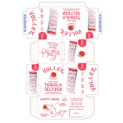 Designs | Design an 8 pack for a premium tequila seltzer brand ...