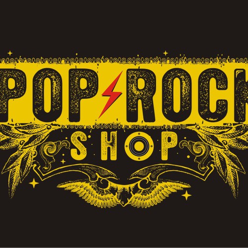 Pop Rock Shop needs a new logo | Logo design contest