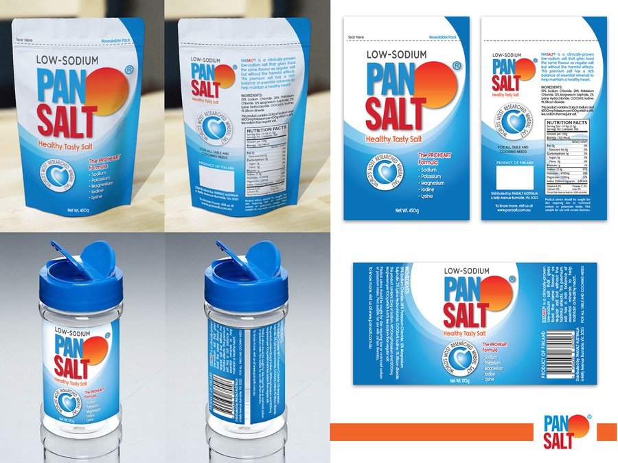 Design a high quality label for a Premium Healthy Salt Alternative ...