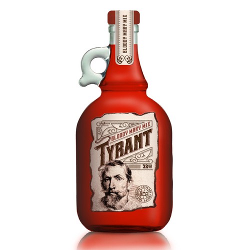 Create an old school, high-end label for our original bloody mary mix ...