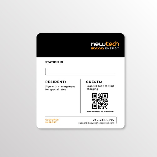 Designs | EV charging station label | Product label contest