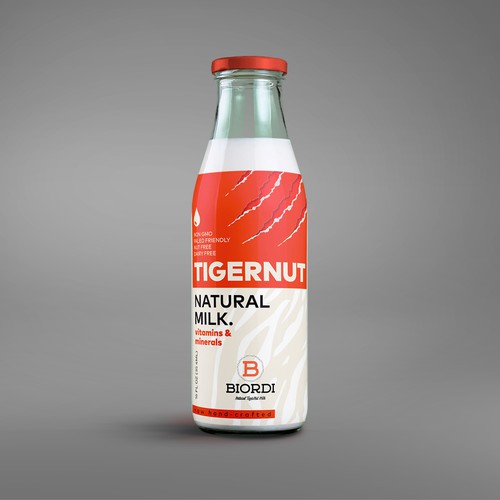Design the label packaging for tigernut milk. | Product label contest ...