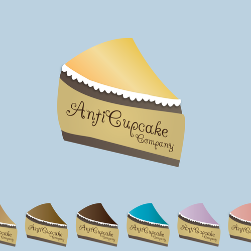 Logo Design for Unusual Cheesecake Company: AntiCupcake Company | Logo ...
