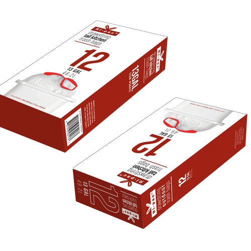 Packaging design for drawstring trash bags | Product packaging contest