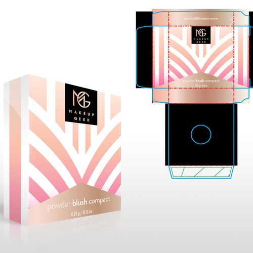 Designs | Makeup Geek Blush Box w/ Art Deco Influences | Product ...