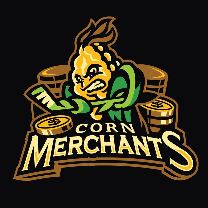 Design a wacky sports team logo for the Corn Merchants! | Logo design ...
