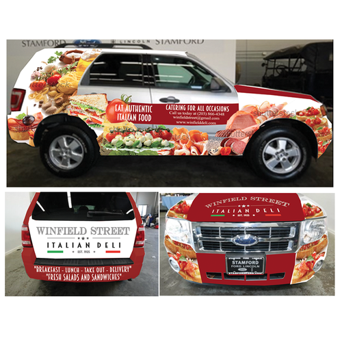 Fun Easy ITALIAN Car Wrapping for Italian Deli Catering and promotion ...