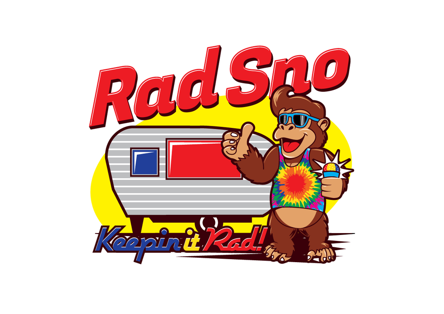 Create a Rad Sno vintage shaved ice concession trailer logo to ...